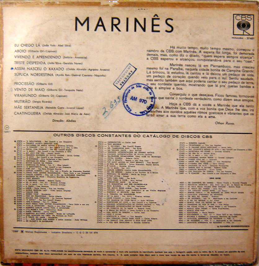 Marinês – Marinês – Forró em Vinil