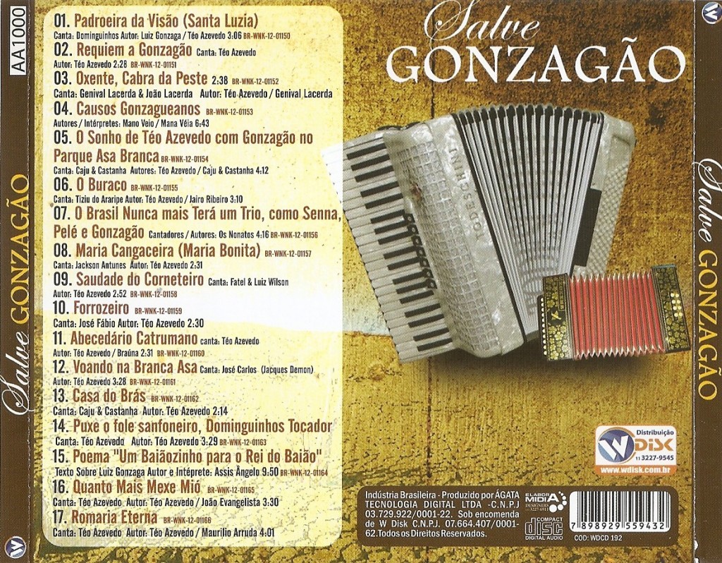 CD – Coletânea – Salve 100 anos Gonzagão – Forró em Vinil