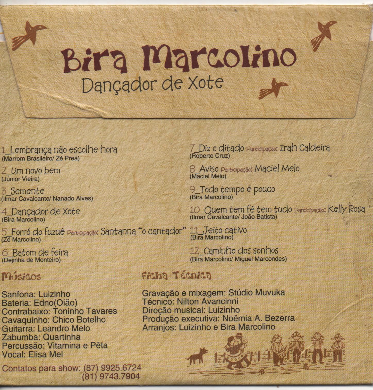 CD – Bira Marcolino – Dançador De Xote – Forró em Vinil